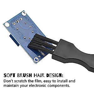 WMYCONGCONG 8 in 1 Plastic Handle Nylon Anti Static Brushes Cleaning Keyboard Brush Kit Portable Nylon Cleaning Brushes, Black