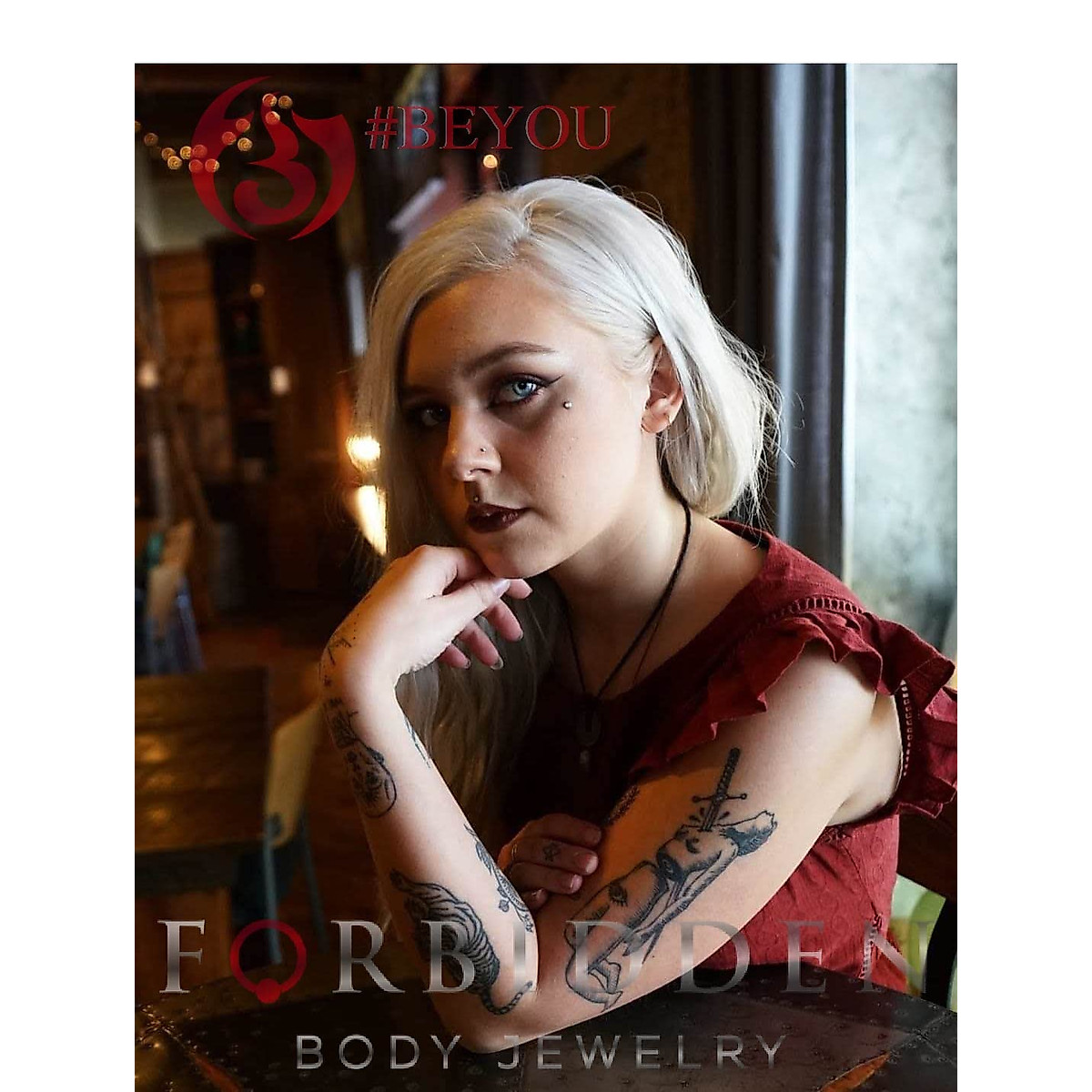 Forbidden Body Jewelry 14g Solid Grade 23 Titanium Dermal Base Anchor, 2.5mm Rise Length (2-Hole)