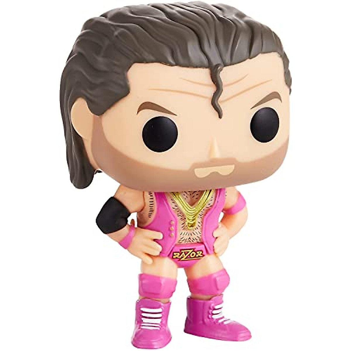 POP WWE: Razor Ramon [Scott Hall] Funko Pop! Vinyl Figure (Bundled with Compatible Pop Box Protector Case), Multicolored, 3.75 inches