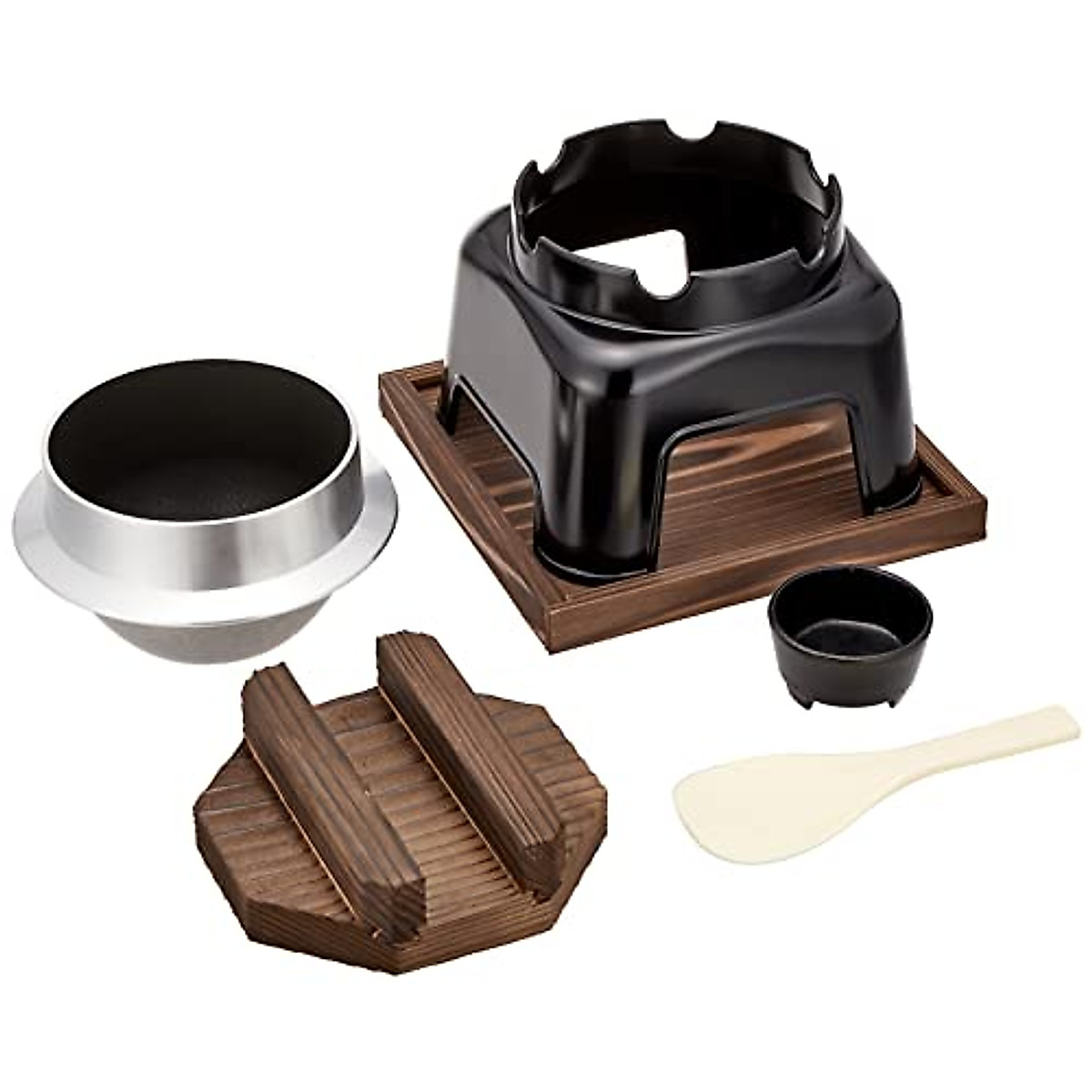 Endoshoji QKM51 Rice Pot, Commercial Use, Tenfire Fluorine Processing, Rice Pot, 1 Cup, Aluminum, Made in Japan