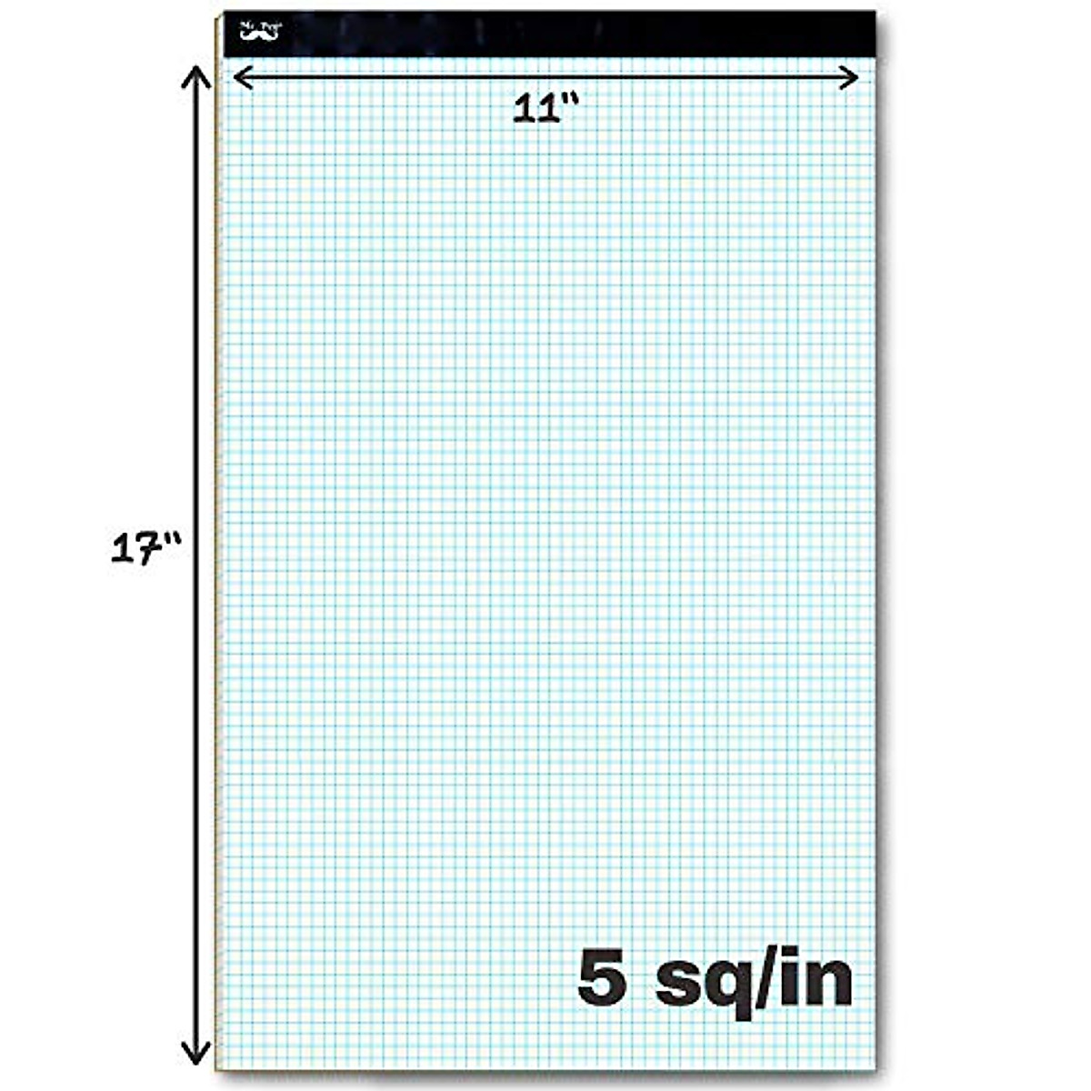 Mr. Pen- Engineering Paper Pad, Graph Paper, 5x5 (5 Squares per inch), 17"x11", 22 Sheets, Engineering Pad, Grid Paper, Computation Pads, Drafting Paper, Squared Paper, Blueprint Paper, Writing Paper