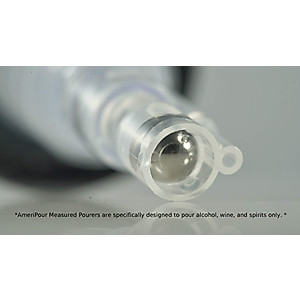 AmeriPour - Measured Pourer - Liquor Bottle Pourers - Collared - (3pk) Made 100% In The USA. Bar Spouts That Don't Leak - No Cracks, Just A Perfect Cocktail Pour Everytime. Great for Wine Too! (1oz)