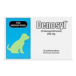 Nutramax Denosyl Liver and Brain Health Supplement for Medium Dogs - With S-Adenosylmethionine (SAMe), 30 Tablets