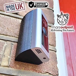 Mars Outpost | Wedge Compatible with RingPro & RingPro 2 Video Doorbell | Angle Adaptor | 45 Degrees | Angle Mount/Corner Bracket/Corner Kit