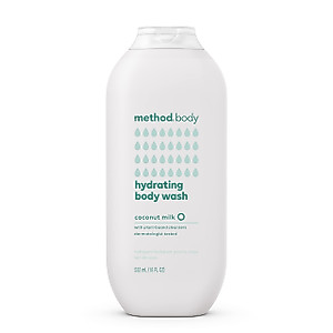 Method Hydrating Body Wash, Coconut Milk, Paraben and Phthalate Free, 18 oz (Pack of 1)