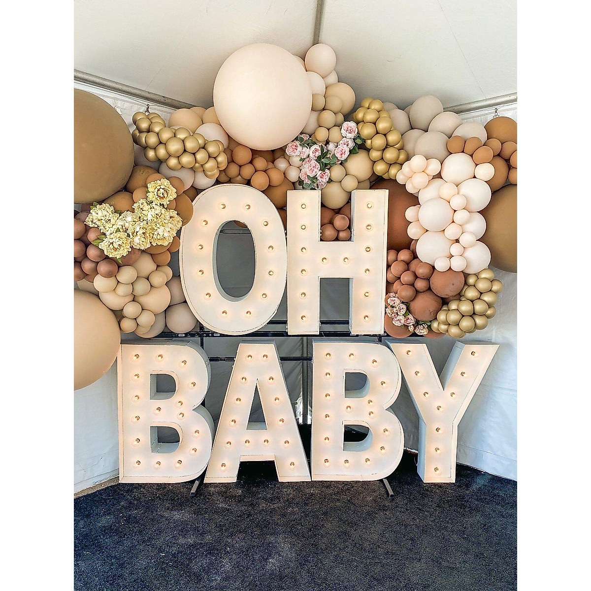 White Sand Balloons 5 Inch 50 Pcs Cream White Party Balloons for Baby Shower Wedding Happy Birthday Decoration Off White Helium Balloons