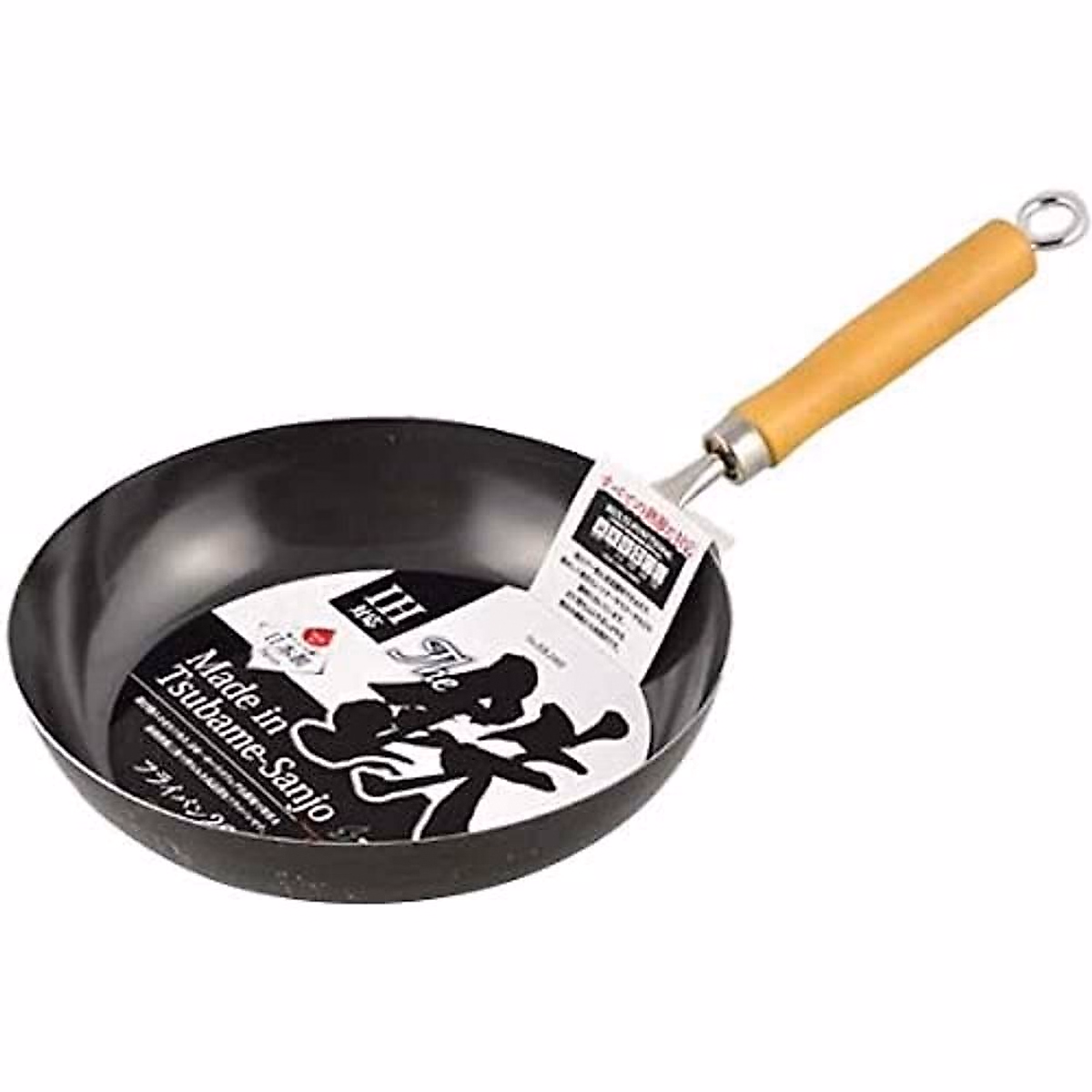 Pearl Metal HB-2403 Tsubamesanjo Iron Frying Pan, 10.2 inches (26 cm), Induction Heating Compatible, The Iron
