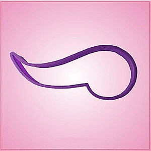 Purple Viking Horn Cookie Cutter