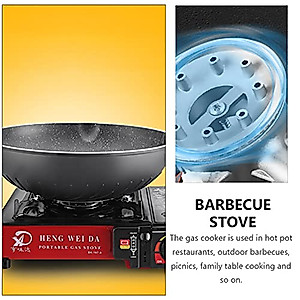 Portable Stove Outdoor Heavy Duty Portable Butane Stove Burner Outdoor Gas Cooker Burner Windproof Barbecue Stove Cassette Gas Stove for Camping Picnic Camping Backpack