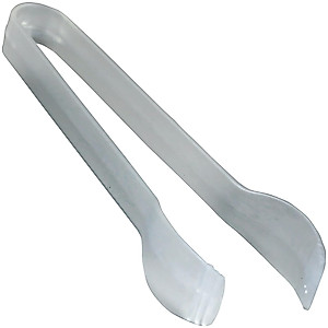 Tiny Tasters Clear Disposable Tongs (4.5"), Pack of 6 Small Plastic Tongs For Serving Mini Dishes & Appetizers Perfect Plastic Serving Tongs For Serving Food at BBQs, Parties, Catering & More