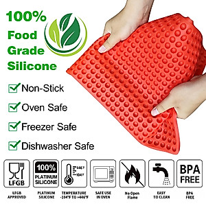 Palksky 468-Cavity Mini Round Silicone Mold/Chocolate Drops Mold/Dog Treats Pan/Semi Sphere Gummy Candy Molds for Ganache Jelly Caramels Cookies