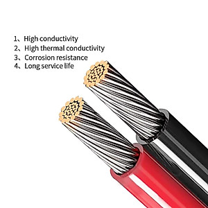 AYECEHI XT60 Extension Cable 12AWG XT60 Wire XT60 Connector Male to Female Adapter Converter Plug Cable Compatible with Solar Panel RV Portable Power Station Solar Generator - 1m/3.3ft