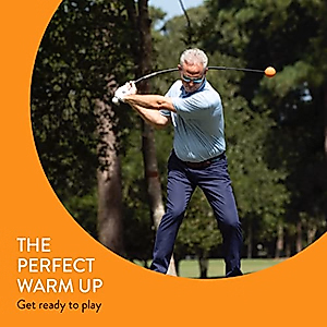 Orange Whip Golf Swing Trainer Aid, Patented Counterbalanced Golf Swing Aid, Made in The USA, 47"