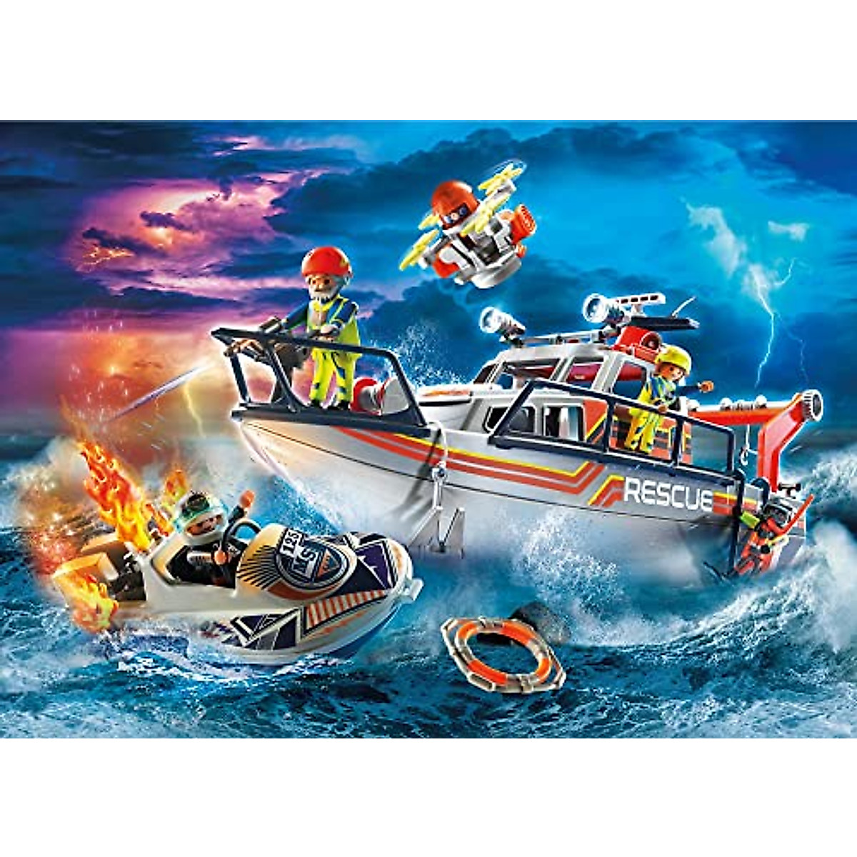 Playmobil Fire Rescue with Personal Watercraft