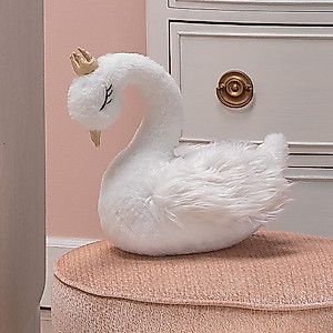 Lambs & Ivy Signature Swan Princess Plush White Stuffed Animal Toy - Princess