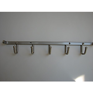 Wall Mount Stationary Belt Rack / Necklace Organizer, Satin Nickel 12"