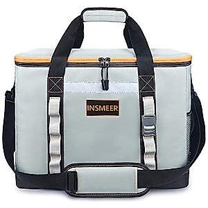 INSMEER Cooler Bag,65 Can/48L Large Cooler Bag Insulated/Leakproof/Collapsible,Soft Sided Cooler with Bottle Opener&Removable Shoulder Strap,Ice Chest for Beach,Picnic,Shopping,Camping