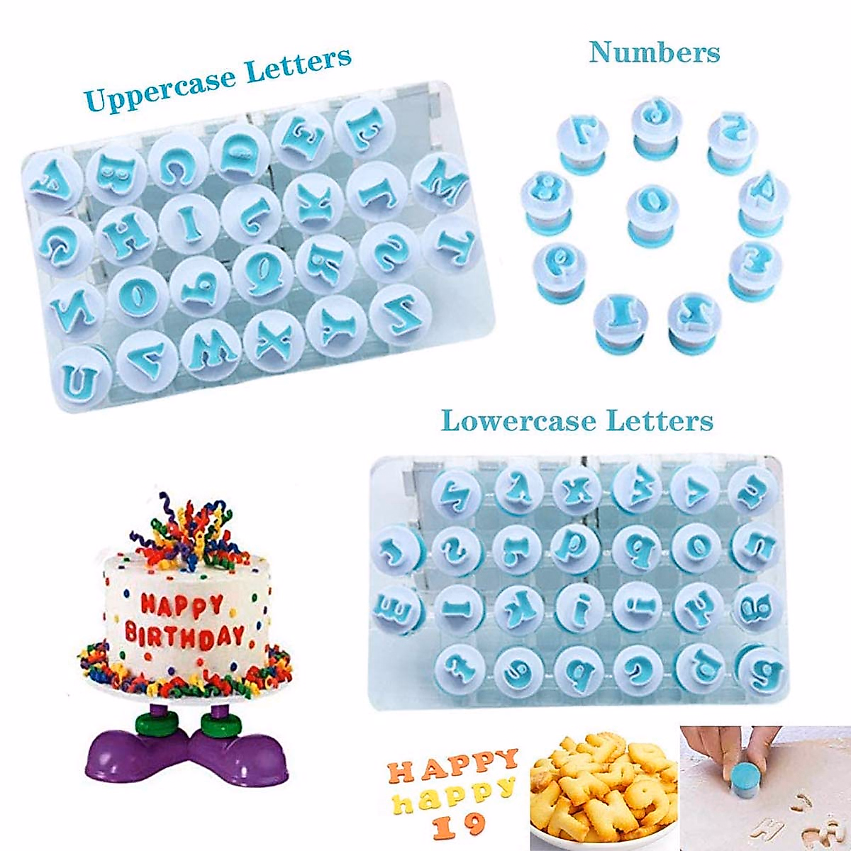 0-9 Numbers Cake Mold, Fondant Cookies Plunger Cutter Mold, DIY Chocolate Sugarcraft Stamp Impress, Numbers Cookie Cutters, Cookie Mold, Cookie stamp, Number Fondant Mold DIY Biscuit Cake Molds