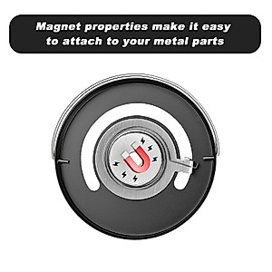 Skyflame Wood Stove Thermometer, Magnetic Chimney Flue Pipe Meter with Large Dial for Keeping Your Wood/Gas/Pellet Stoves from Overheat by Wood Burning