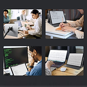 Naroote E Paper Monitor, Low Latency, Wide Angle, 9.7 Inch Ink Screen, Clear Image, Tempered Glass, 100-240V for PC (US Plug)