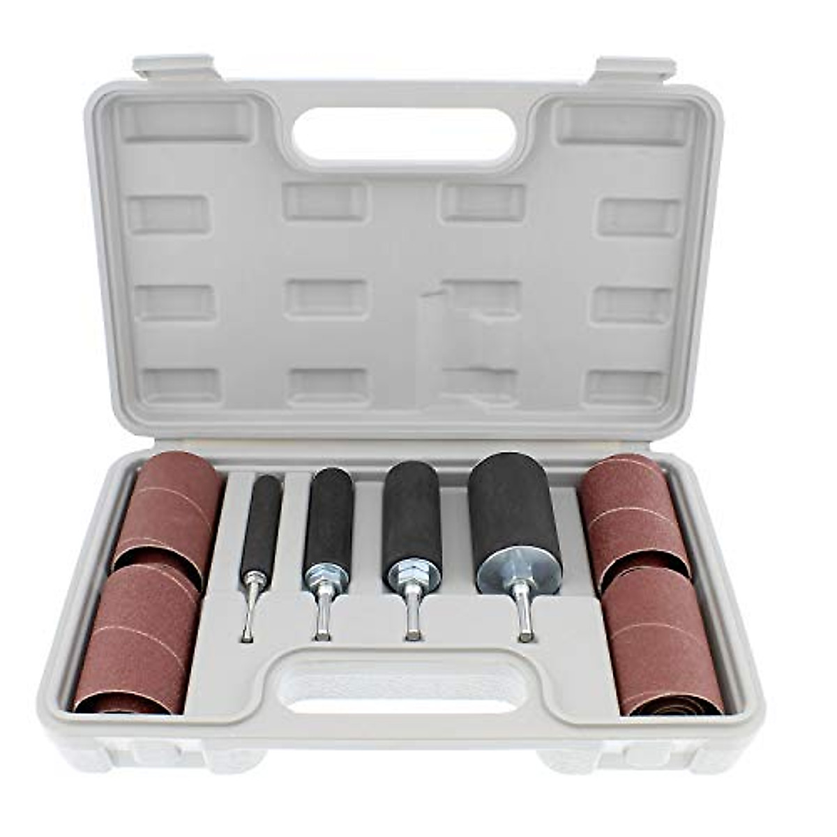 ABN Drum Sanding Kit – 20Pc Sanding Drum for Electric Drill Press Drum Sander Attachment with Spindle Sander Sleeves