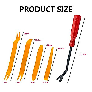 Grafken 100Pcs Car Retainer Clips & Fastener Remover, Quality Nylon Push Rivets - Splash Shield Clips 6 Most Popular Sizes & Applications for Honda Toyota GM Ford, m