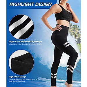 CtriLady Women's Wetsuit Long Pants,1.5mm Neoprene Pants Wetsuit Legging Keep Warm for Swimming Surfing Diving Kayaking（2XL,Black