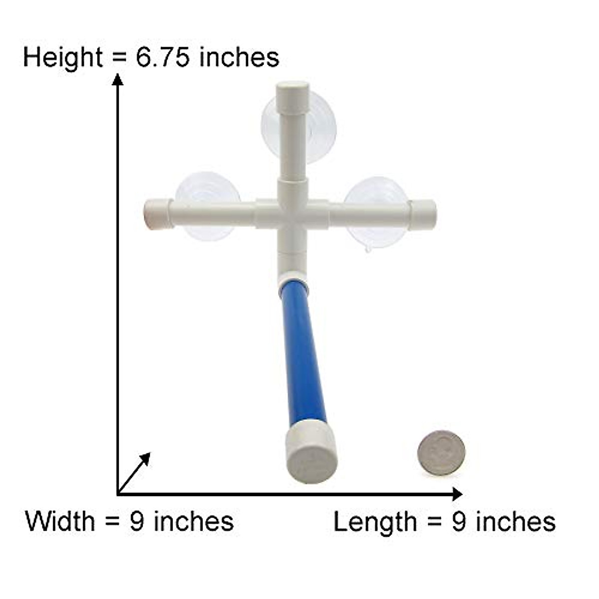 Alfie Pet - Sharon 2-Piece Set Suction Cup Bird Window and Shower Perch Toy for Bird Bath Perch Toy