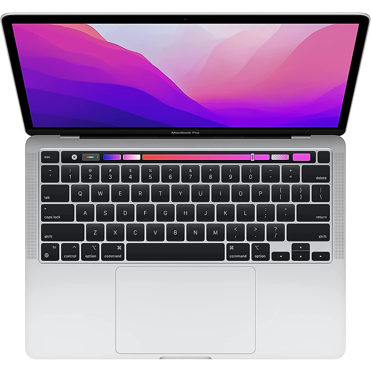 Apple 2022 MacBook Pro Laptop with M2 Chip: 13" Retina Display, 8GB RAM, 256GB ​​​​​​​SSD ​​​​​​​Storage, Backlit Keyboard, FaceTime HD Camera, Touch Bar; Silver (Renewed)