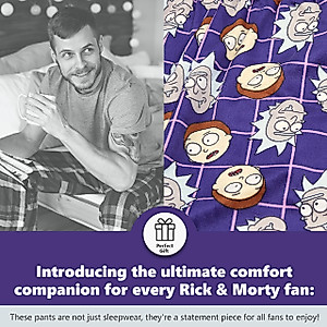 Handcraft Mens Pajama Pants for Men, Mens Lounge Pants, Gifts for Men, Rick and Morty Men's Pajama Bottoms