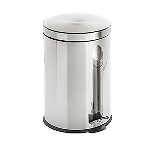 Cooks on Fire Trash Bin Stainless Steel 20L/5 gallon, Silver