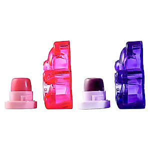 Lip Smacker BFF Sugar Bear Lip Balm Duo- Pink & Purple Luv U Straw-Beary Much! / Grapeful-4-U!