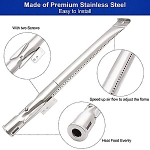 Aibabcue Grill Replacement Parts for Nexgrill 720-0888N, 720-0888, 720-0830H, Members Mark 720-0882D Gas Grill Model, Heat Shield Plate, Stainless Grill Burner, Igniter for Nexgrill 720-0888