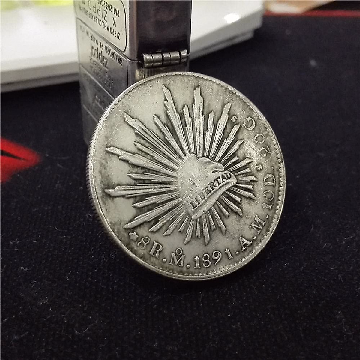 MKIOPNM Coin Collection Commemorative Coin 1891 Mexican Trade Silver Silver Polish Slim Silver Eagle Ocean Mong Coin Silver Coin Collection Asia Coin