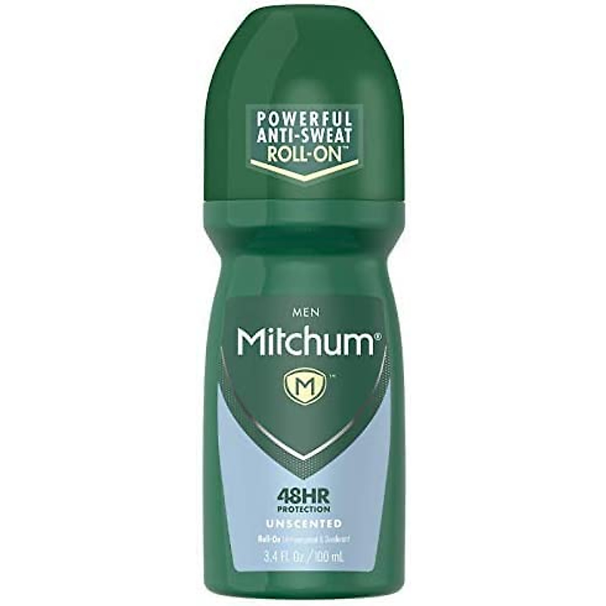 Mitchum Roll-On Antiperspirant and Deodorant for Men, Unscented, 3.4 Fluid Ounce?(Pack of 3)