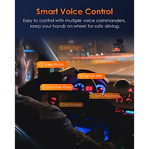 [ Bundle-3 Items: Vantrue E3 Dash Cam + 512GB SD Card + Hardwire Kit ] 3 Channel Dash Cam Front and Rear Inside, 3 Way Triple WiFi GPS Dash Camera 2.7K 1944P+1080P+1080P with STARVIS IR Night Vision