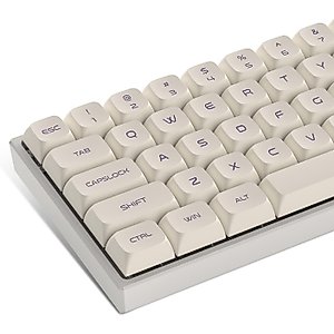 dagaladoo Retro Double Shot PBT keycaps Set Japanese Style Beige Custom Keycaps Dye-Sub XDA Profile keycaps Keyboard for Gateron MX Switches Mechanical Keyboard (134keys)