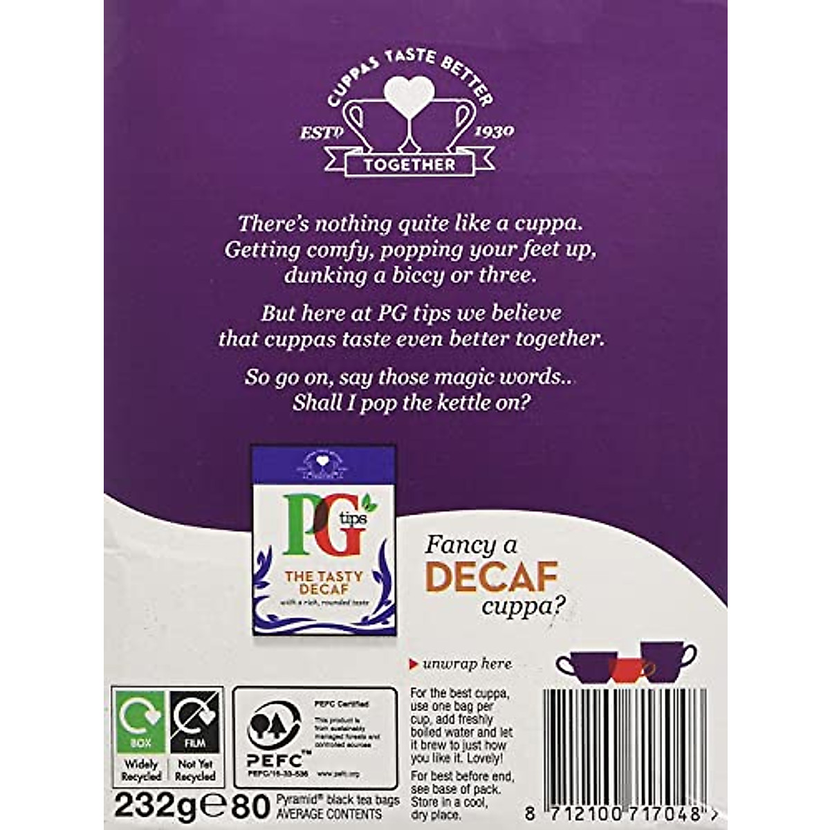 PG Tips Extra Strong 80s