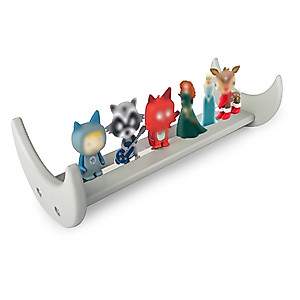 Taladad for Tonie Shelf,Tonies Storage for Creative Tonies Magnetic Wall Shelf for Tonie Figures,Wooden Hanging Shelf for Kids
