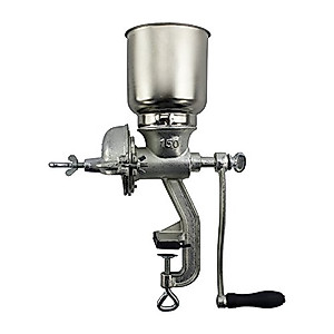 CHARD GM-150 Grain Mill, Tin Coated Cast Iron,Silver