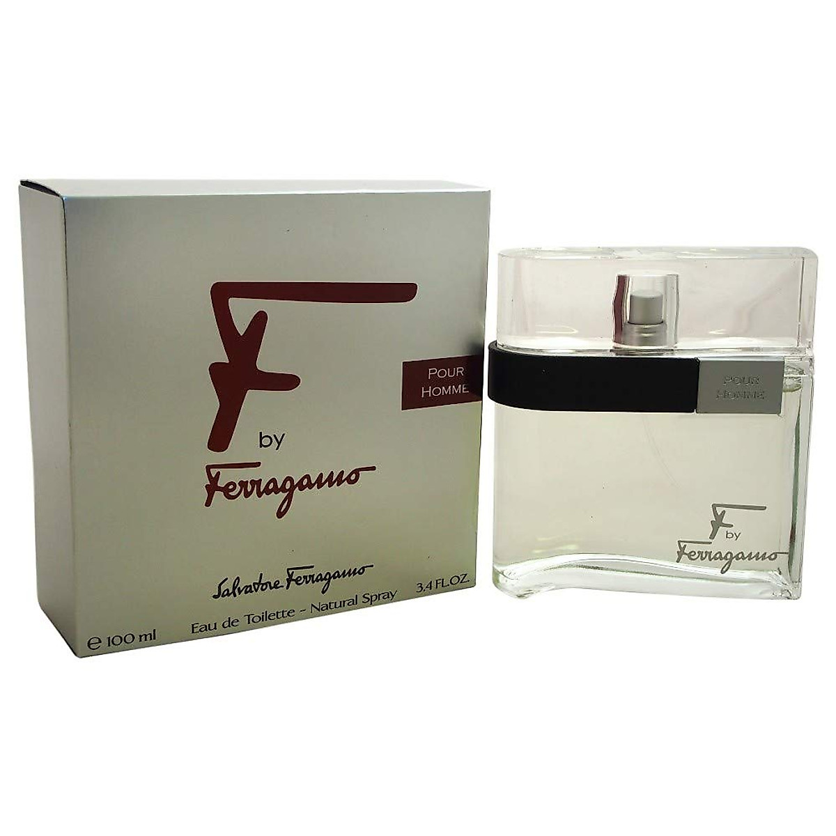 Salvatore Ferragamo F Pour Homme Black Eau De Toilette Spray - 100ml/3.4oz