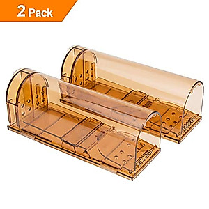 VENSMILE Humane Smart Mouse Trap No Kill Live Catch with Air Holes(2)