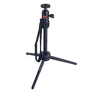 Tripod Stand Compatible with Anker Nebula Capsule Series, Universal Mini Camera Tripod, Aluminum Alloy Portable Projector Stand for Capsule, Capsule Max, and Capsule II with Swivel Ball Head