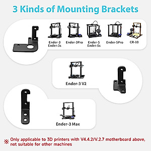 Creality CR Touch Auto Leveling Kit, 3D Printer Bed Auto Leveling Sensor Kit for Ender 3/ Ender 3 Pro/Ender 3 V2/ Ender 3 Max/Ender 5/ and CR 10 with 32 Bit V4.2.2/V4.2.7 Mainboard