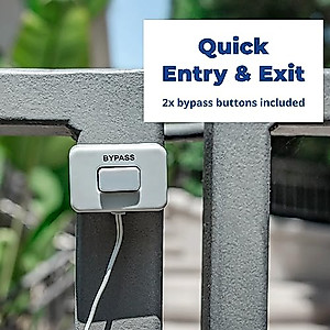 Techko S187D Safe Pool Alarm, Light-Grey