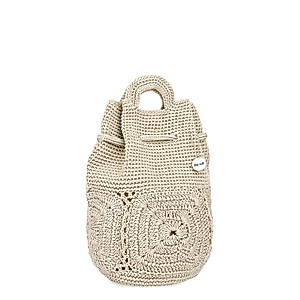 The Sak Dylan Backpack in Crochet, Dual Shoulder Straps, Natural Patch
