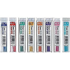 Pilot Color Eno Mechanical Pencil Lead - 0.7mm - 8 Color Set