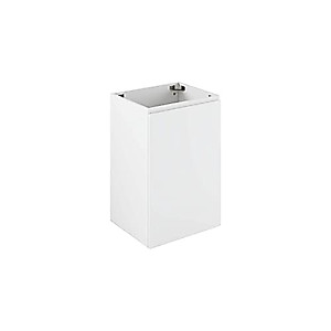 Modway Vitality 18" Wall-Mount Bathroom Vanity (Sink Basin Not Included), 18 Inch, White