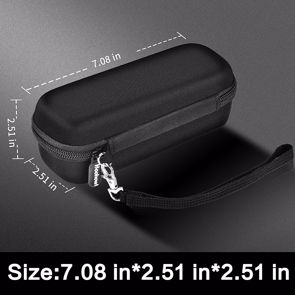 Case Compatible with Pumteck Electric Ball Pump, Smart Air Pump Portable Ball Inflaor Storage Bag for GPUTEK/for Teffim, Pump Holder Container for Basketball Accessories - Black (Box Only)