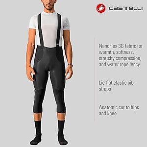 CASTELLI Men's Sorpasso ROS Bibknicker for Road and Gravel Biking I Cycling - Black Reflex - XX-Large